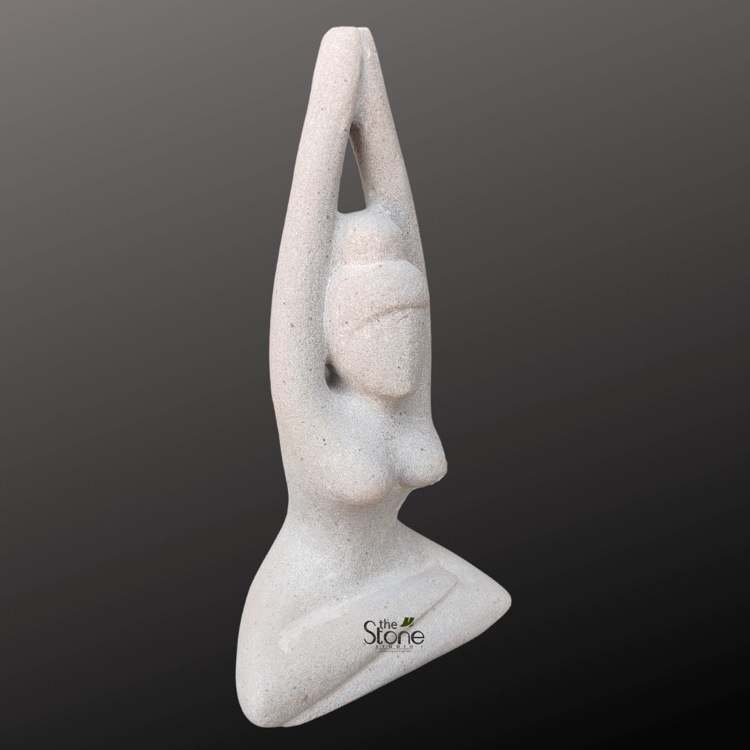 Yoga Pose Statue 18": Buy Best For Garden - The Stone Studio