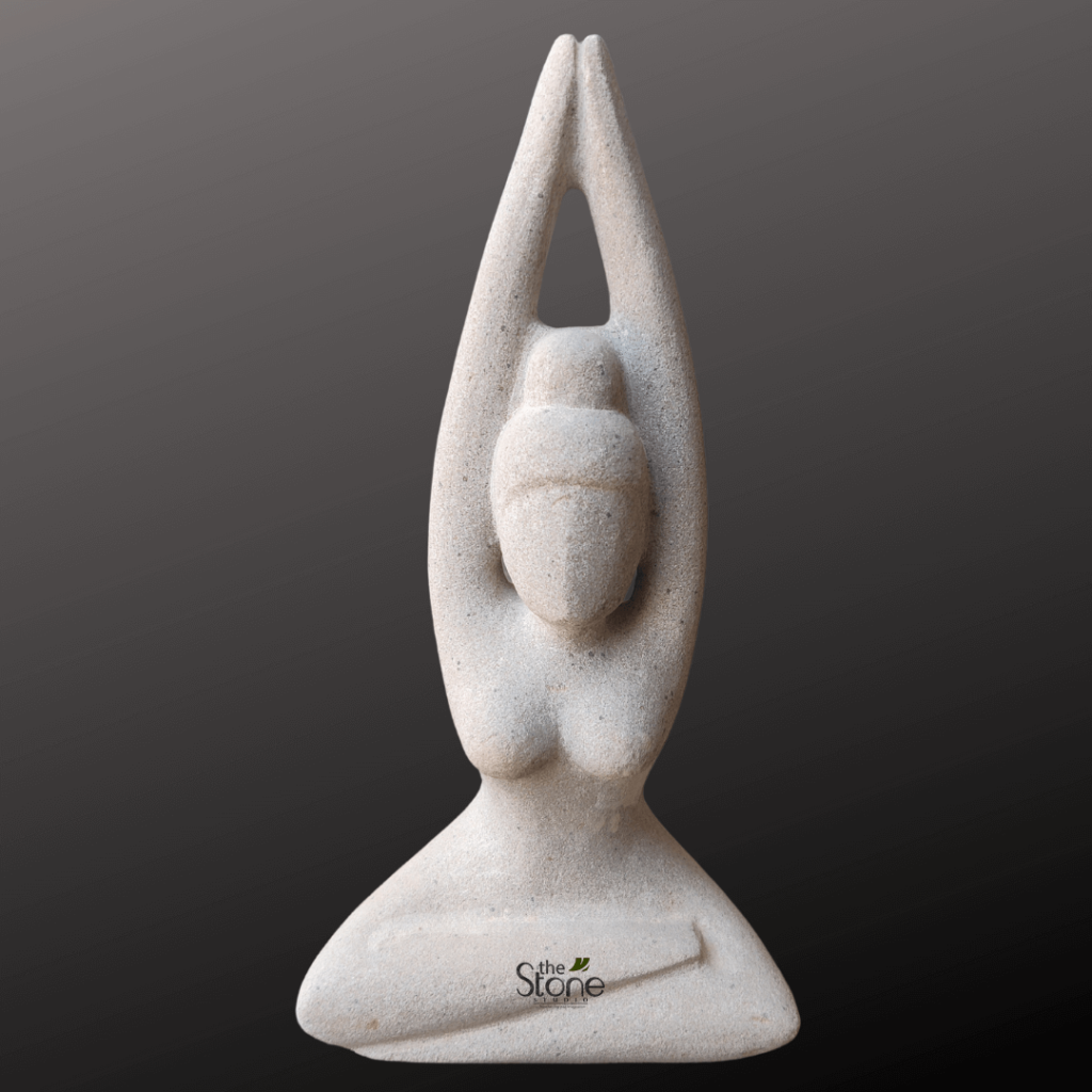 Yoga Pose Statue 18": Buy Best For Garden - The Stone Studio
