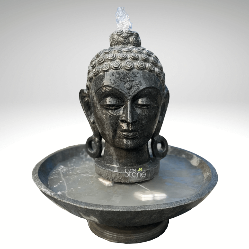 Buddha Face Fountain 20": Buy Best Fountain - The Stone Studio